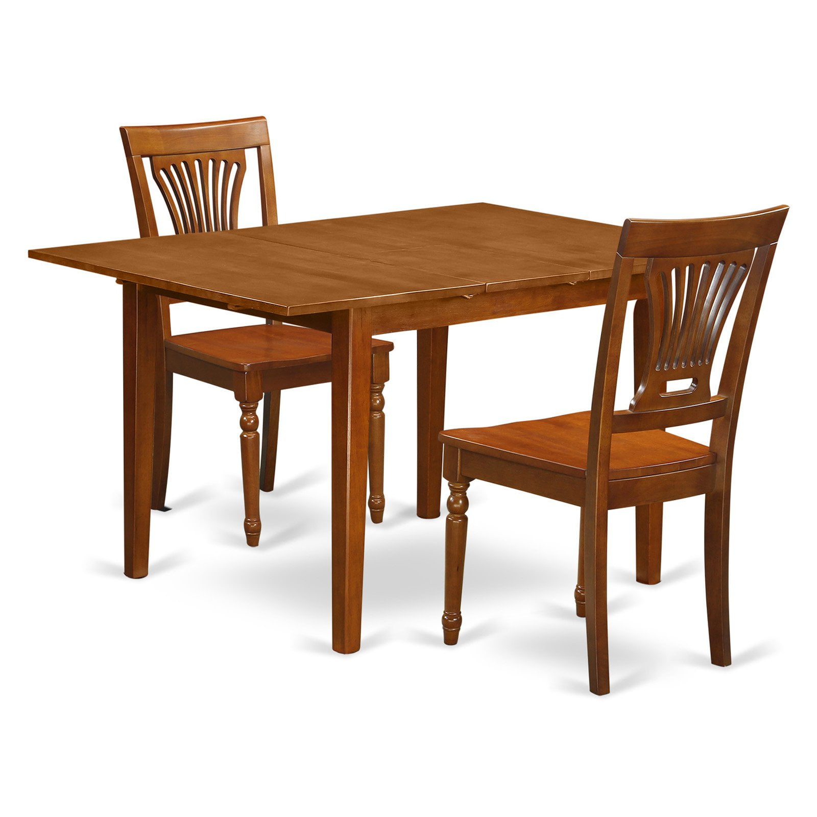 East West Furniture Milan 3 Piece Empire Dining Table Set - Walmart.com