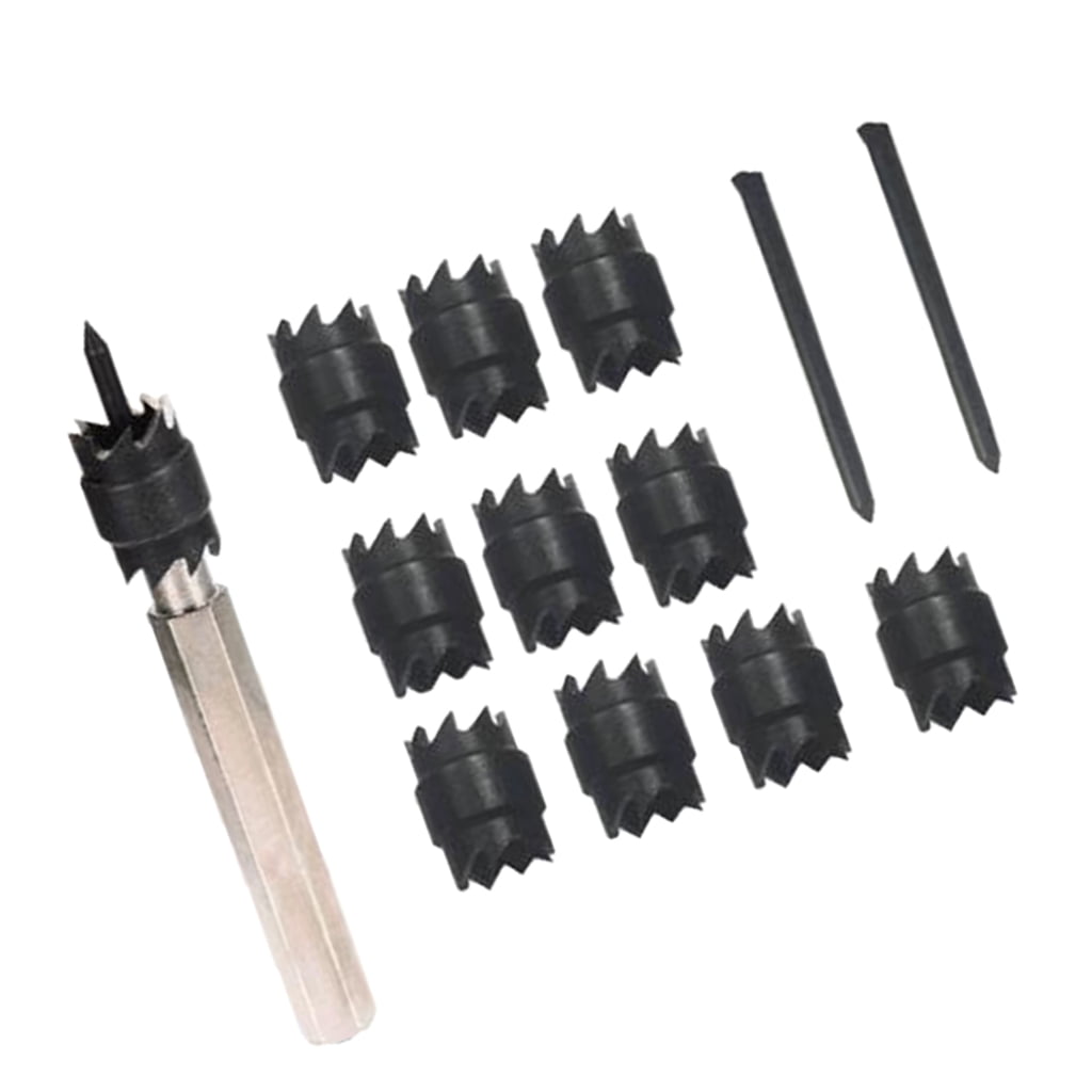 13Pcs Black 3/8 Double Sided Rotary Spot Weld Cutter Drill Bit Remover ...