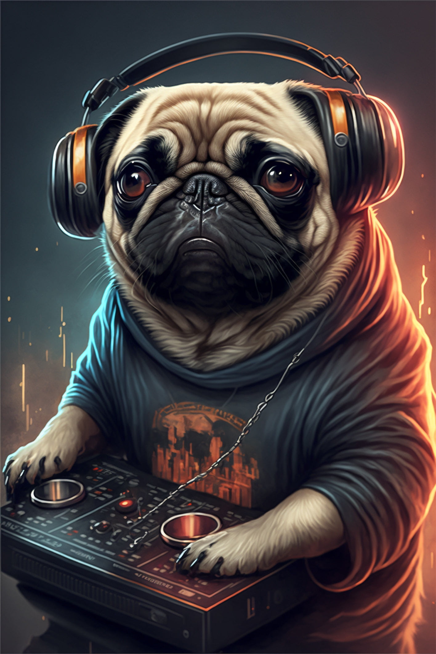 24x36 gallery poster, DJ Pug p1 - Walmart.com