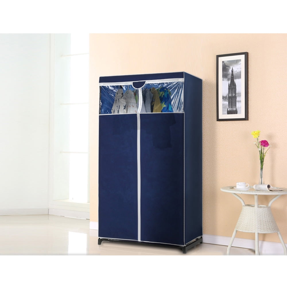 iKayaa Fashion Portable Fabric Closet Wardrobe Cabinet Garment Clothing ...