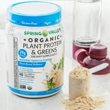 Spring Valley Organic Plant Protein & Greens Dietary Supplement ...
