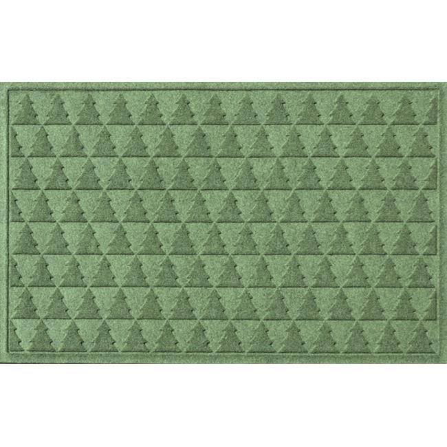 Bungalow Flooring 867530035 Water Guard Pine Trees Mat in Light Green ...