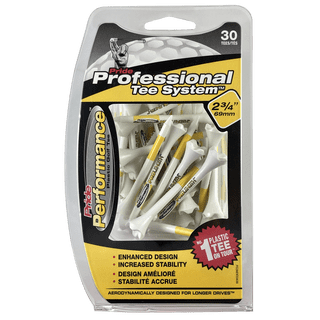 Pride Professional Tee System, 2.13 inch Red on White Shortee Tee, 90 ...