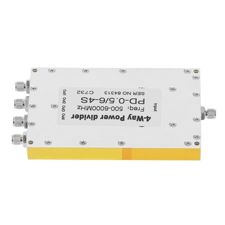 Power Splitter, 4 Way Stability Microstrip SMA Power Divider Aluminum ...