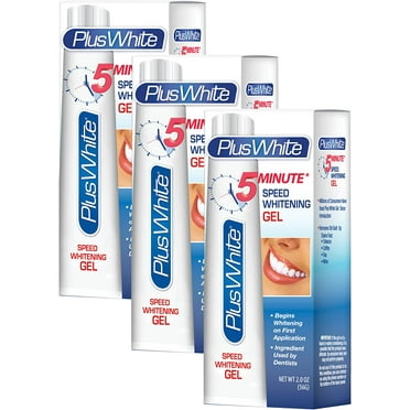Plus White 5 Minute Premier Whitening System - Teeth Brushing Kit, Gel ...
