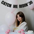 Highcool Catch Me Ridin' 30 Banner 30th Birthday Decorations, Cheers to ...