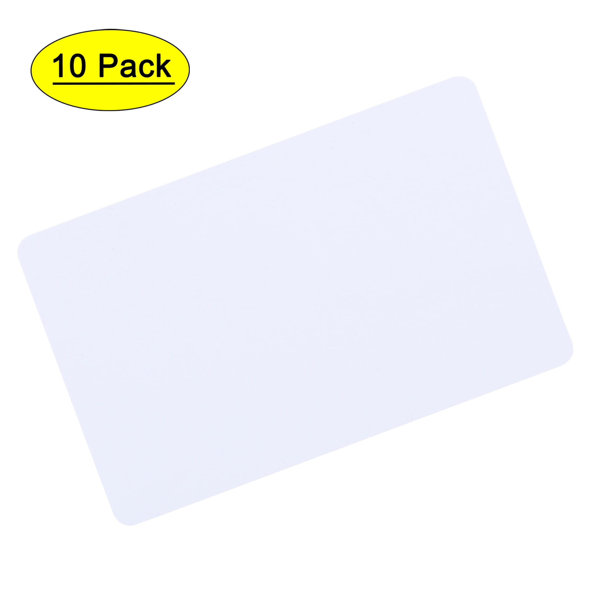 Uxcell 13.56MHz Read Only RFID Blank IC Card Smart Cards White 10 Pack ...