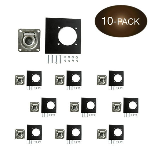 "TEN Recessed D-Ring Pan Fittings | Small Square Tie-Down D Ring ...