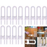 Pack of 4 Child Safety Cabinet Latches For Baby Safe Closet Kitchen ...