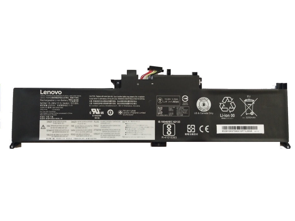 New Genuine Lenovo ThinkPad X280 A285 11.46V 48Wh Battery L17L6P71 ...