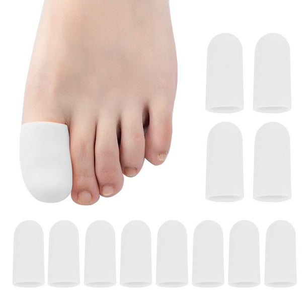 12PCS Toe Protector Gel Big Toe Cap Toe Cover Sleeve for Ingrown ...