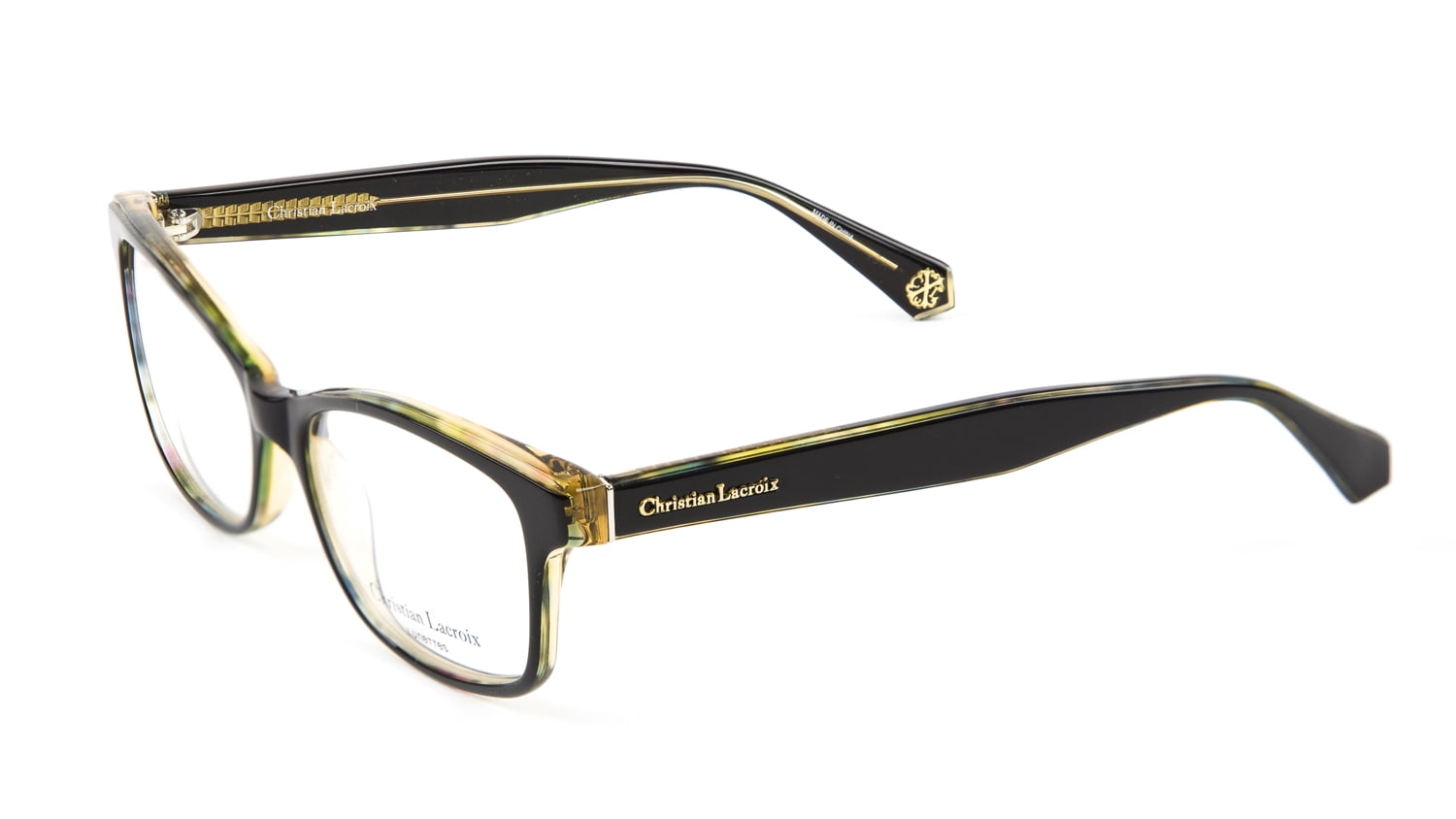 Christian LaCroix Rectangular Eyglass Frames CL1053 54mm Black ...
