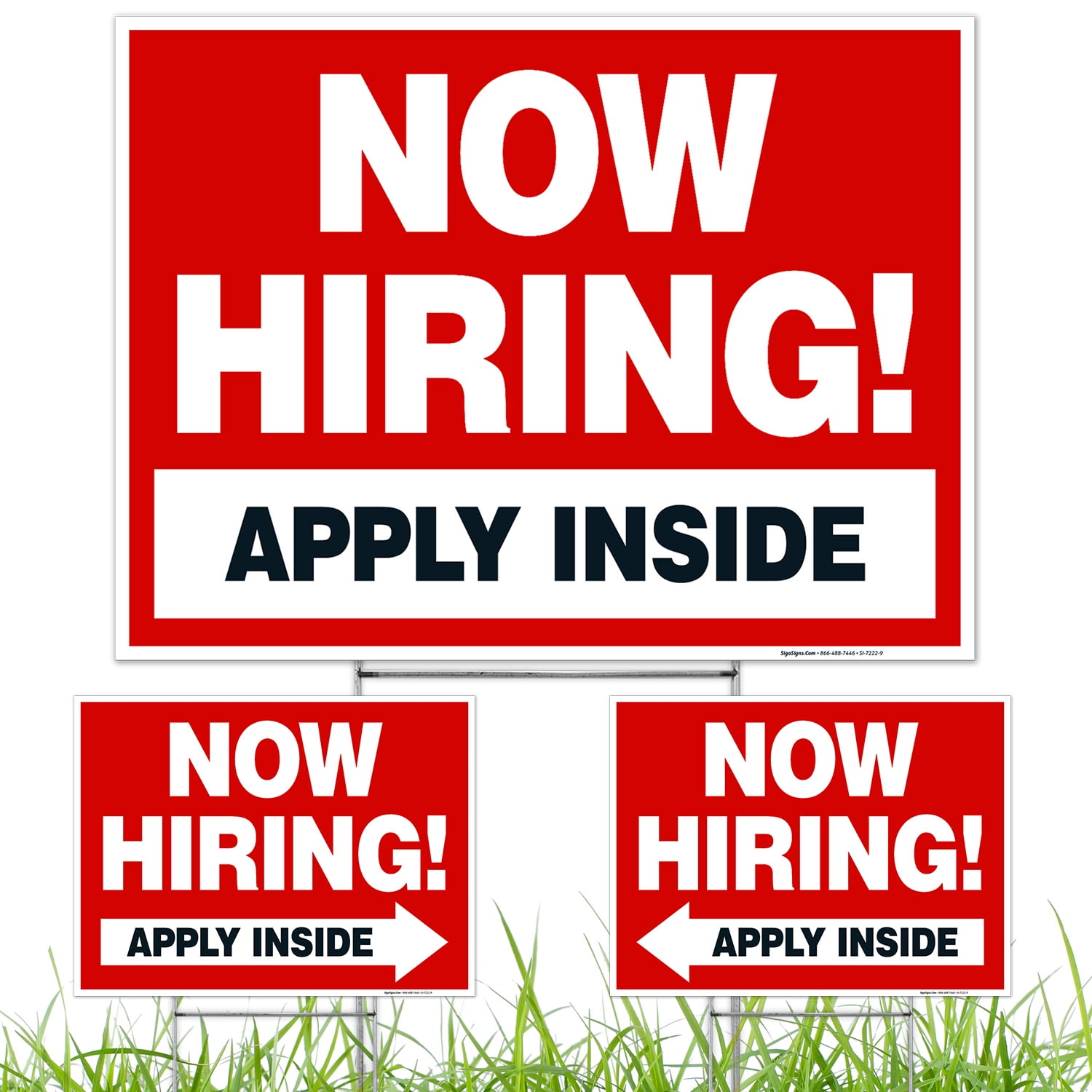 Now Hiring Apply Inside Left And Right Arrows Sign, - Walmart.com