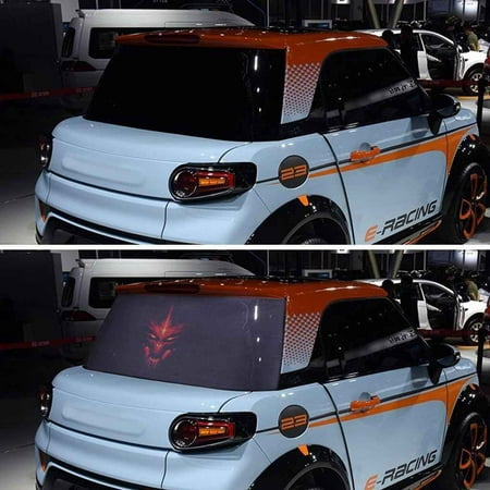 Car Decor Sticker 3D Transparent Auto Vehicle Back Car decor sticker ...