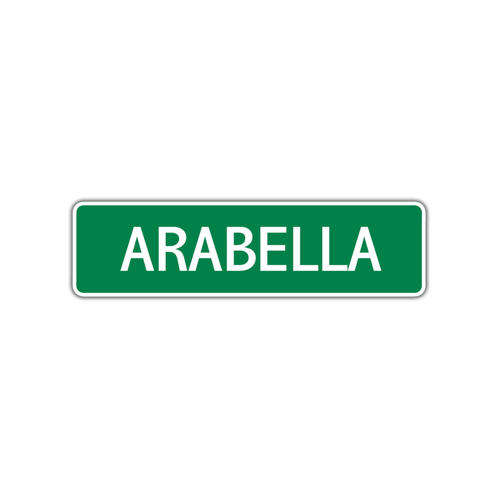 Arabella Girls Children Name Letter Printed Plaque Novelty Wall ...