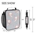 ALAZA Axolotl Cherry Blossom Lunch Box Insulated Cooler Lunch Bag with ...