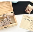 36 Pcs Small Wooden Rubber Stamps, Wooden Box Multipurpose Number ...