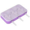 Cactus ice cream Cartoon Popsicle Molds - 1 Pack, 3-Cavity Food-Grade ...
