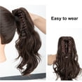 Claw Clip Ponytail Hair Extensions for Women, Natural Human Hair Like ...