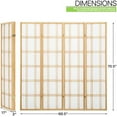 ASDRFYU 3-Panels Room Dividers and Folding Privacy Screens 6.5ft High ...