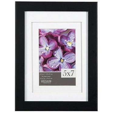 Craig Frames Dakota Wide, Modern Black Satin Picture Frame, 8.5x11 Inch ...
