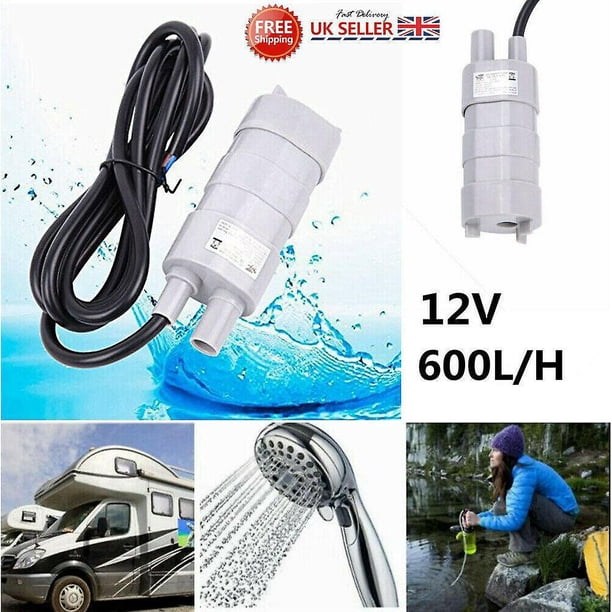 12V Water Pump Submersible Caravan Camper Motorhome High Flow Replace ...