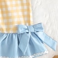 felwors Toddler Girl Outfit Bunny Overalls Plaid Ruffle Bell-Bottom ...