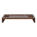 Kate and Laurel Wood Monitor Stand, 26x10.5x4, Walnut Brown, Desk ...