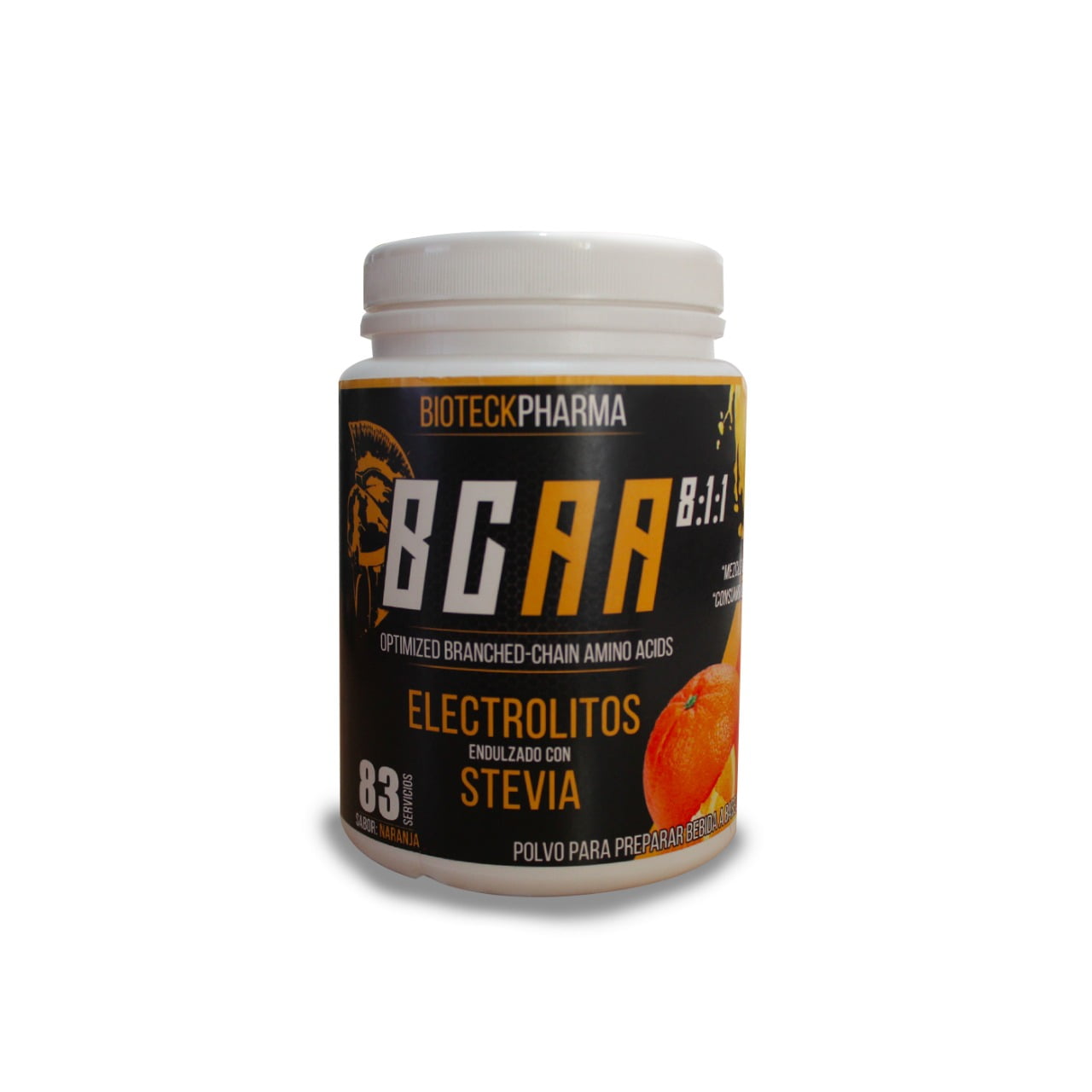 BCAAS 8:1:1 BIOTECKPHARMA 1.10lbs 500 gr Sabor naranja | Walmart en línea