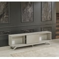 LHYY FurnisHome Store Luxia Mid Century Modern Tv Stand 2 Sliding Door ...