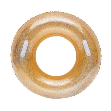 Transparent Inflatable Tube Swim Tube Glitter Swim Ring Durable Round ...