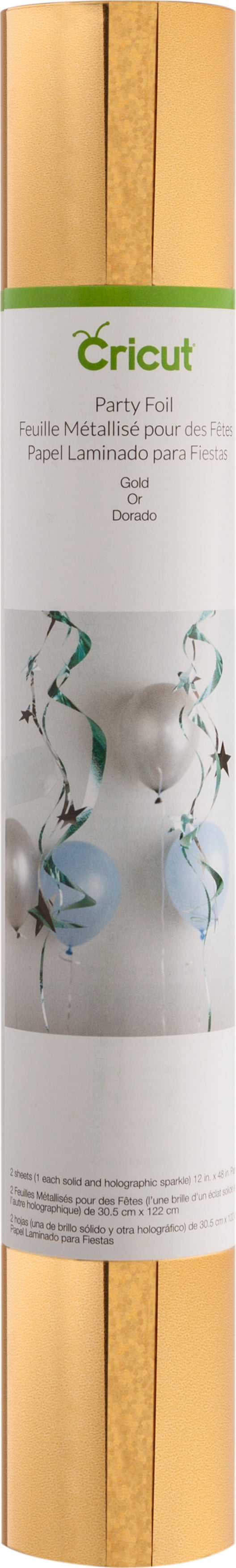 Cricut Party Foil, Gold - 12"x48" - Walmart.com