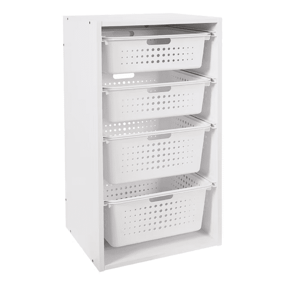 Open Box Your Zone Kids Bin Storage and Two Shelf Bookcase, White ...