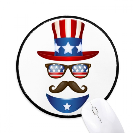America Uncle Sam I Want You Mouse Pad Desktop Office Round Mat for ...