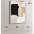 Earth and Ink II Canvas Neutral Wall Decor by Art Remedy, Silver Frame ...