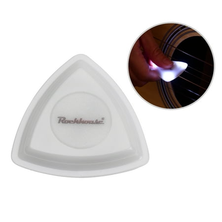 Rockhouse LED Guitar Pick Luminous Guitar Picks Built-in 3pcs LEDs for Acoustic Folk Guitar ...