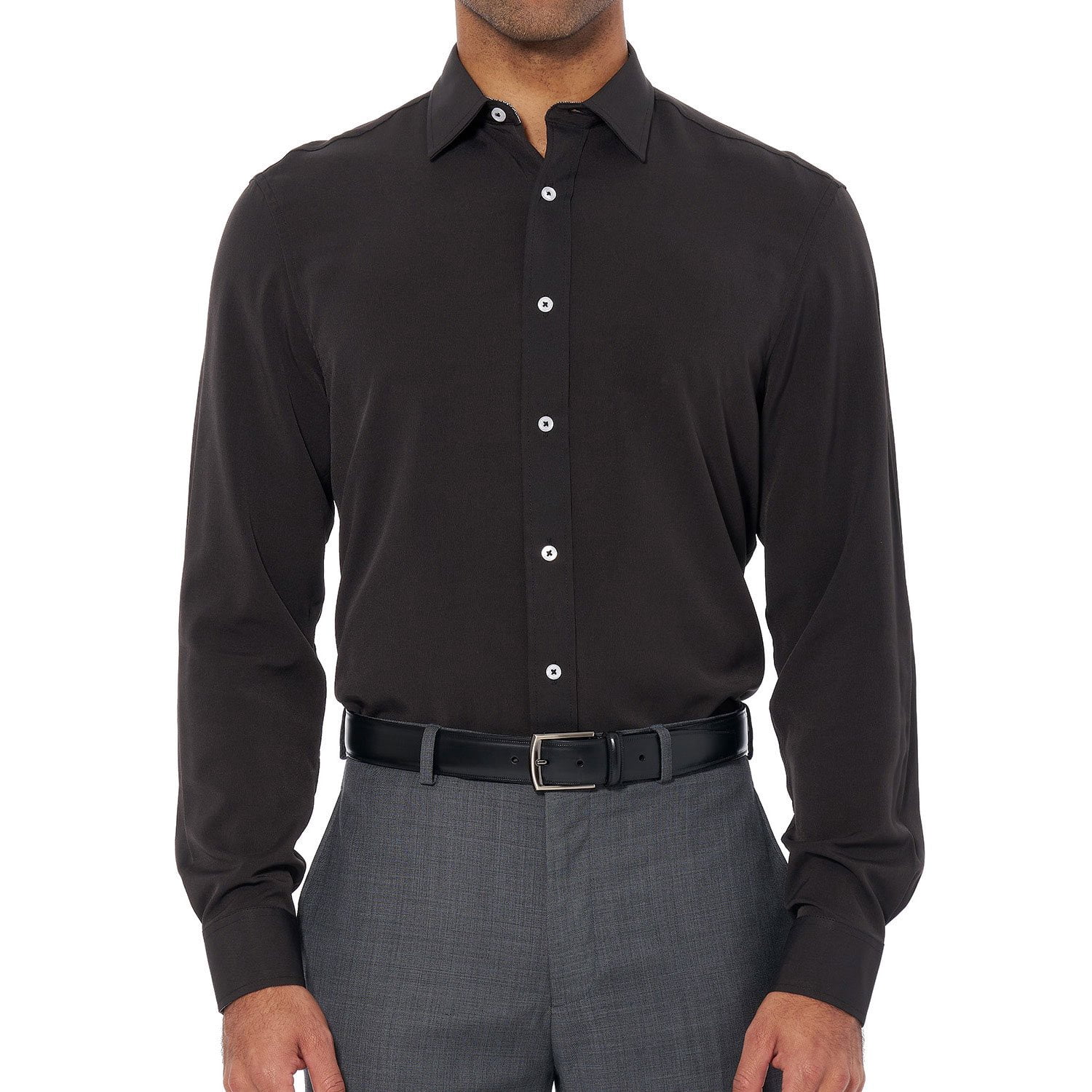 Nick Graham Men's Modern Fit Traveler Dress Shirt - Samsclub.com