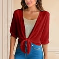Fartey Womens Cropped Cardigan Lightweight Chiffon Sun-Protective ...