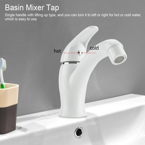 Plastic Single Handle Mixer Tap Cold/Hot Water Faucet for Bathroom ...