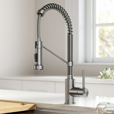 Kraus Kitchen Faucet Kraus Oletto Pull-Down Kitchen Faucet With Water ...