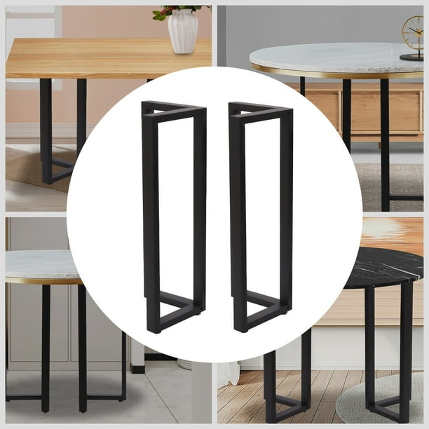 FETCOI Set of 2 Rectangular Table Legs 35" V-shape Furniture Legs ...