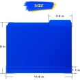 NOGIS Plastic Colored File Folders (12 Pack, 6 Colors), Sturdy 3 Tab ...