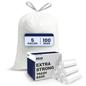 Boardwalk High-Density Trash Bag, 43x47, 56gal, 19mic Equiv., Natural ...