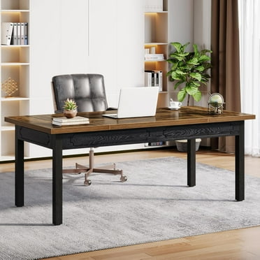 Tribesigns 63-Inch Executive Desk, Large Office Computer Desk with ...