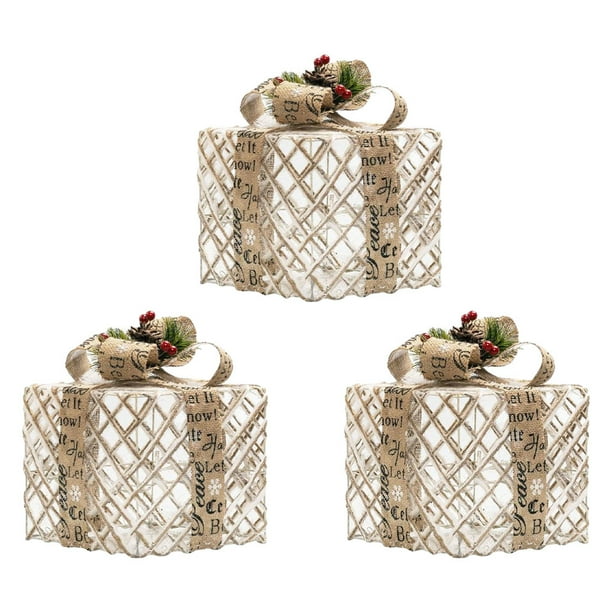 Destyer 3pieces Christmas Gift Box With Exquisite Craft Safe ...