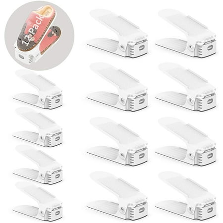 Bail Shoe Slot Organizer, Adjustable Shoe Rack Double Shoe Stacker ...