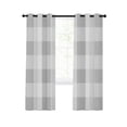 Buffalo Grey Plaid Blackout Curtains 2 Panels, Spring Simple Pattern ...