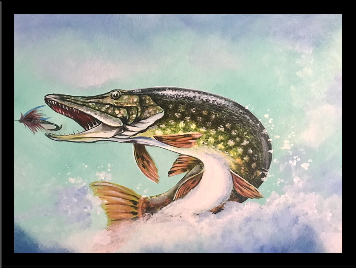 Fly Fishing Acrylic Paintings