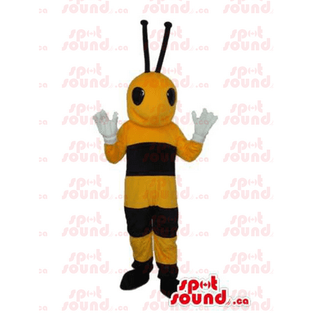 Bee Insect Plush SPOTSOUND Mascot With Slim Body And Black Eyes ...