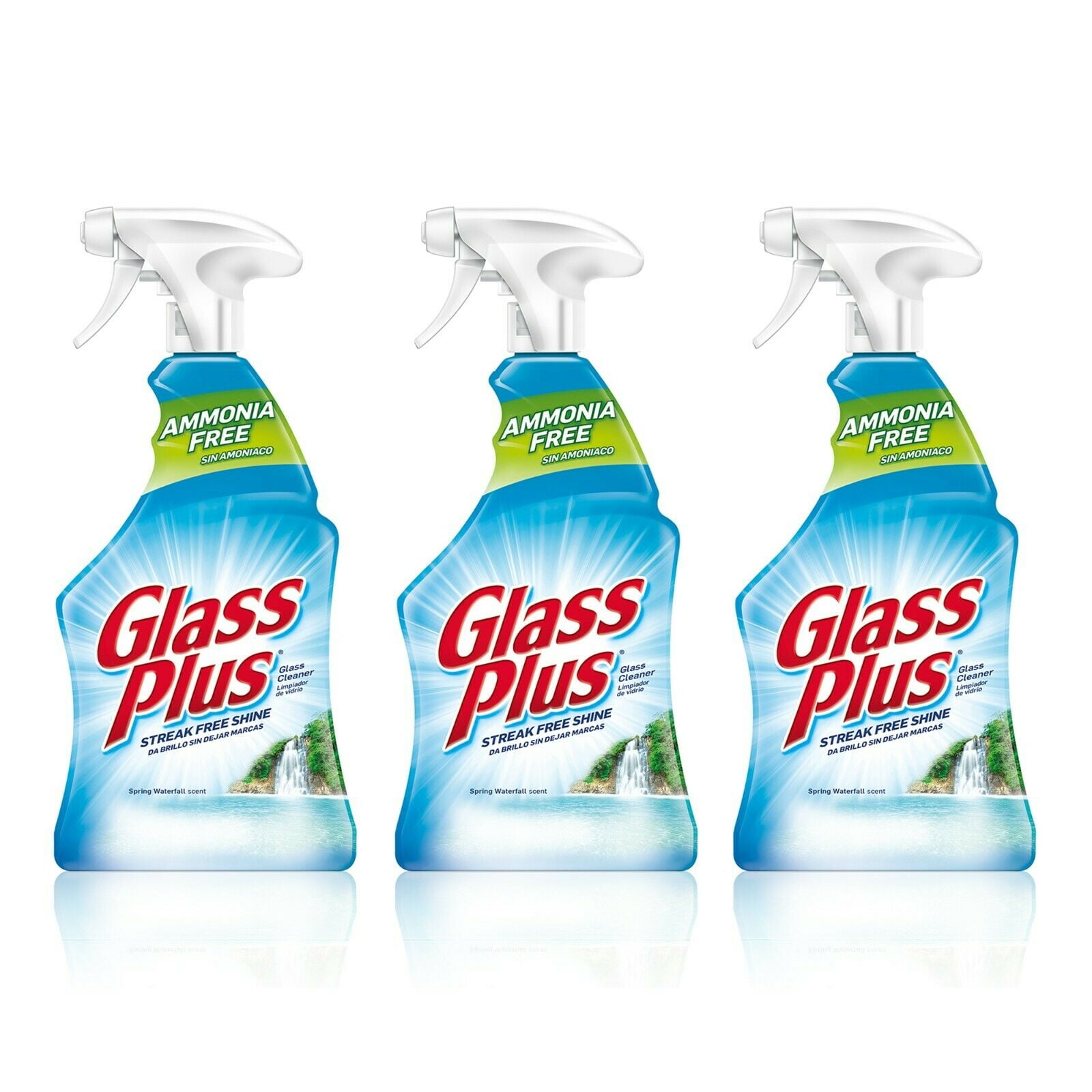Glass Plus Glass Cleaner, Multi-Surface Glass Cleaner 32 oz (Pack of 3 ...